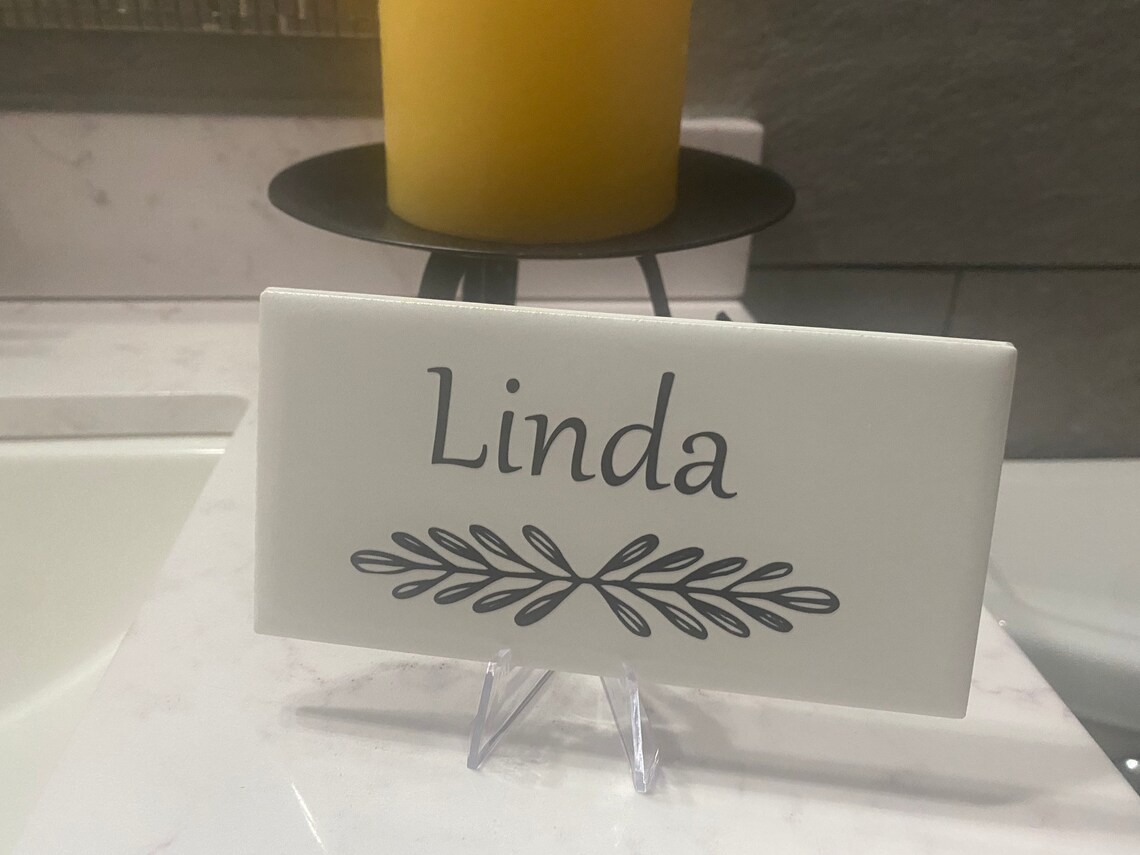Personalized Name Tile: Nursery Decor, Office Desk Display (3x6 Inch ...