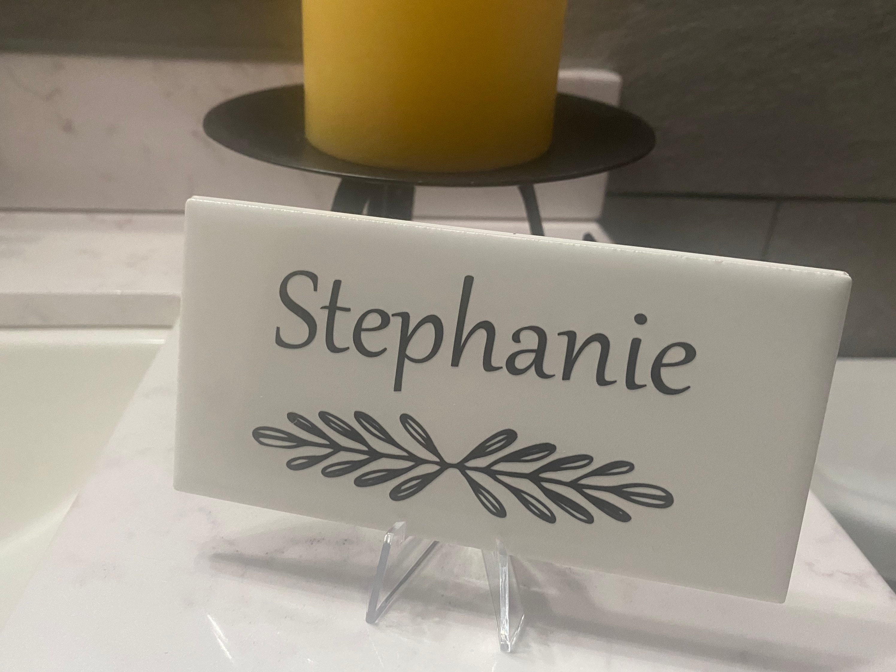 Personalized Name Tile: Nursery Decor, Office Desk Display (3x6 Inch ...