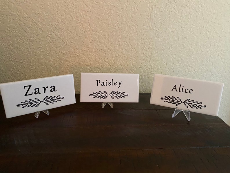 Personalized Name Tile: Nursery Decor, Office Desk Display (3x6 Inch ...