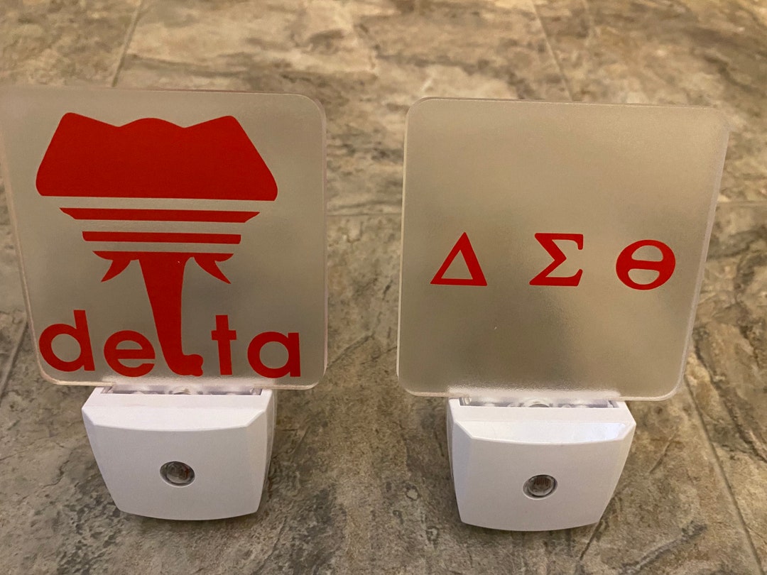 DST Nightlights/delta Sigma Theta Sorority: Handmade Sorority Home ...