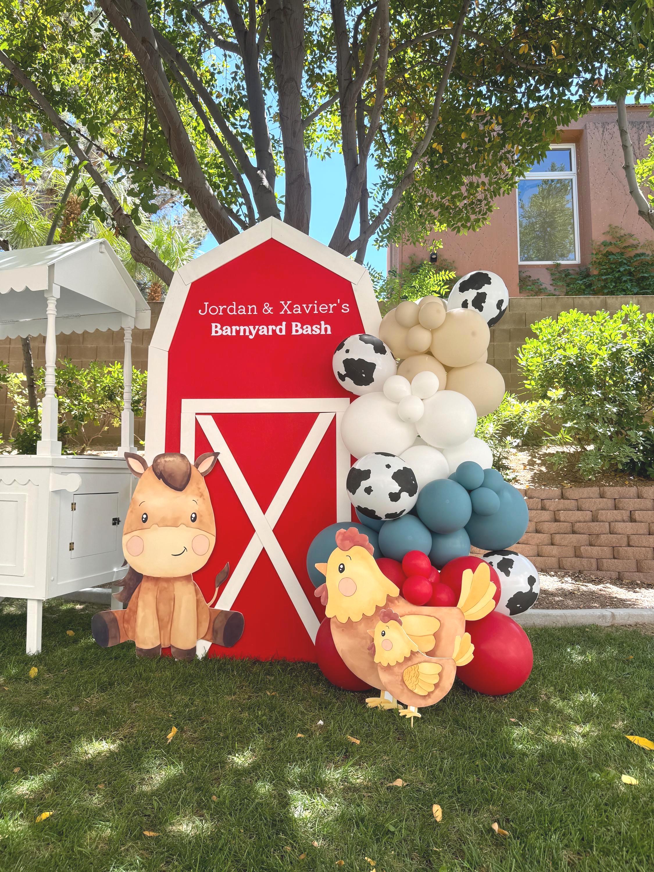 Farm Balloon Garland, Barnyard Balloon Kit, Farm Animal Balloons ...