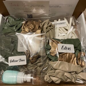 Woodland DIY Balloon Kit, Eucalyptus, Gold and Beige Balloon Kit, Green ...