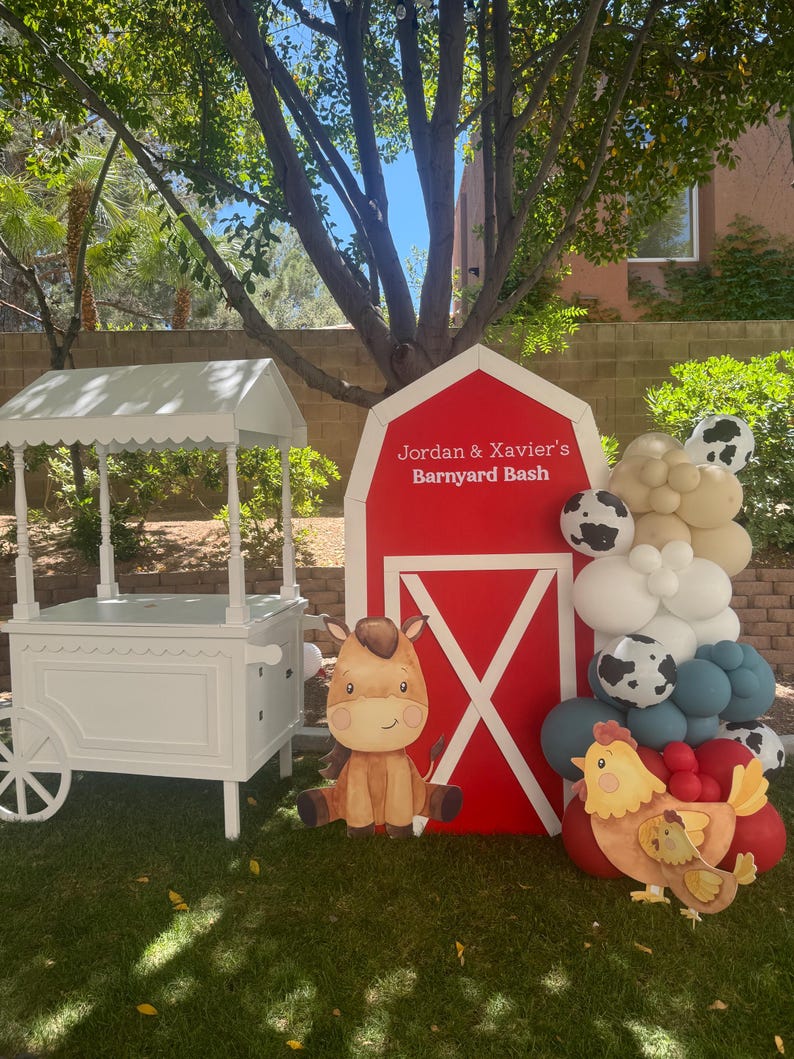 Farm Balloon Garland, Barnyard Balloon Kit, Farm Animal Balloons ...