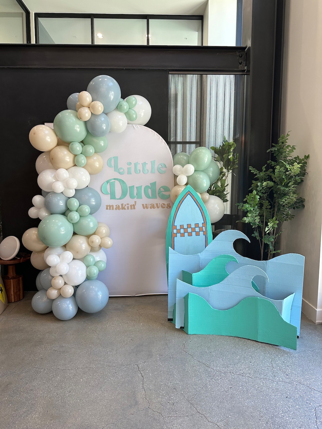 Surf DIY Balloon Kit, Surboard Balloons, Retro Surfboard Balloons ...