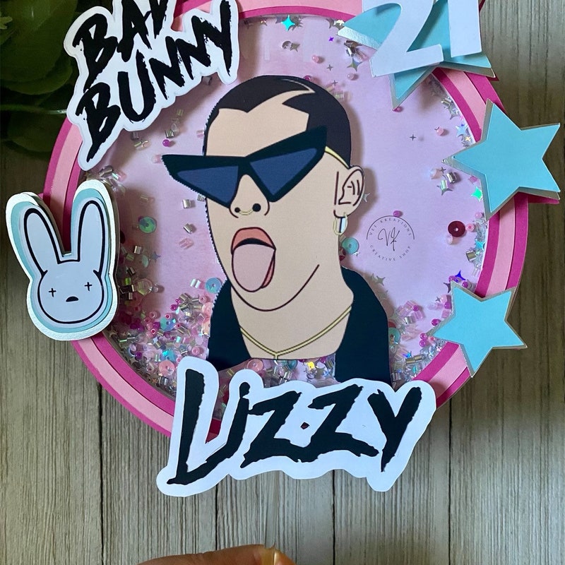 Bad Bunny Cake Topper - Etsy