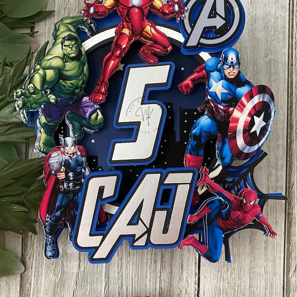 Avengers Cake Topper - Etsy