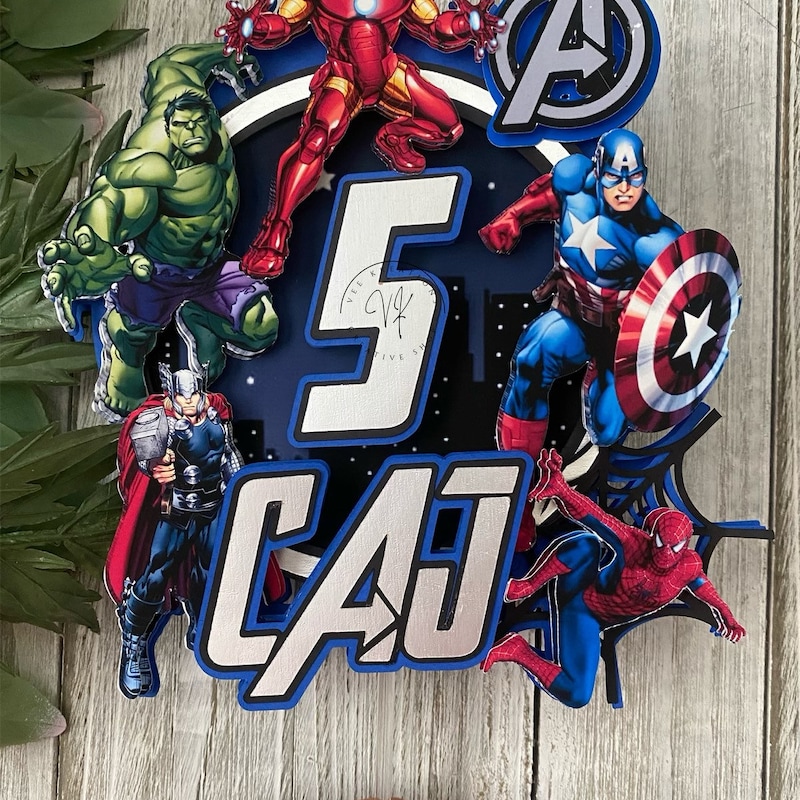 Avengers Cake Topper - Etsy