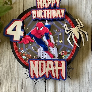 Spiderman Cake Topper, Spider-man Cake Topper, LED Cake Topper ...