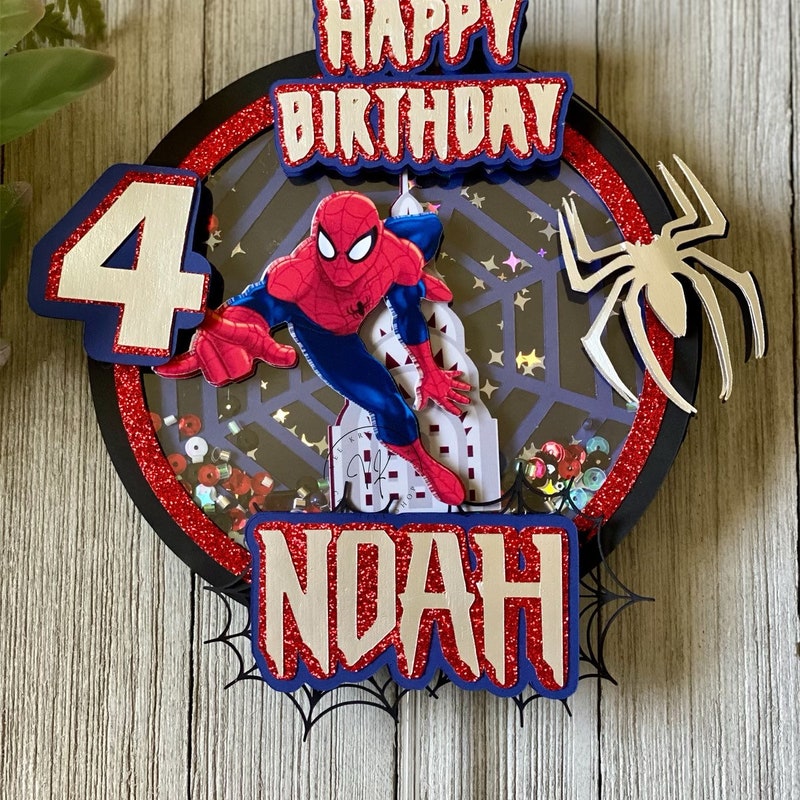 Spiderman Spider Topper - Etsy