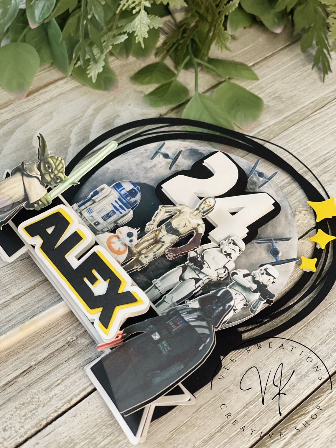 Star Wars Cake Topper Custom Cake Topper Star Wars Theme - Etsy