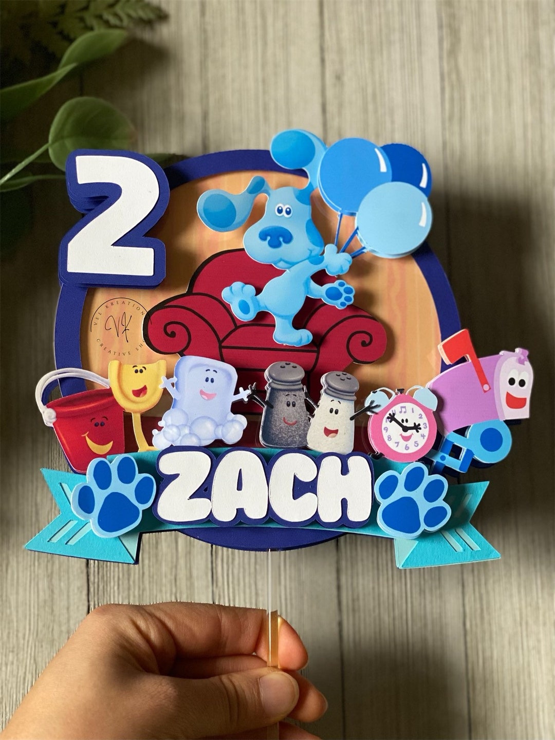 Blues Clues Cake Topper, Blues Clues Party, Blues Clues, Blues Clues ...