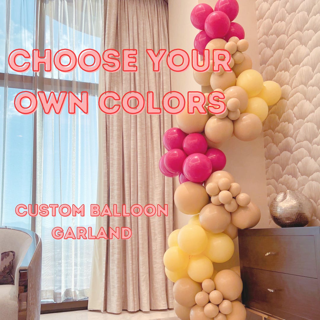 Custom Balloons, Custom Balloon Garland, Personalized Balloons, Custom Color Balloons, Custom ...