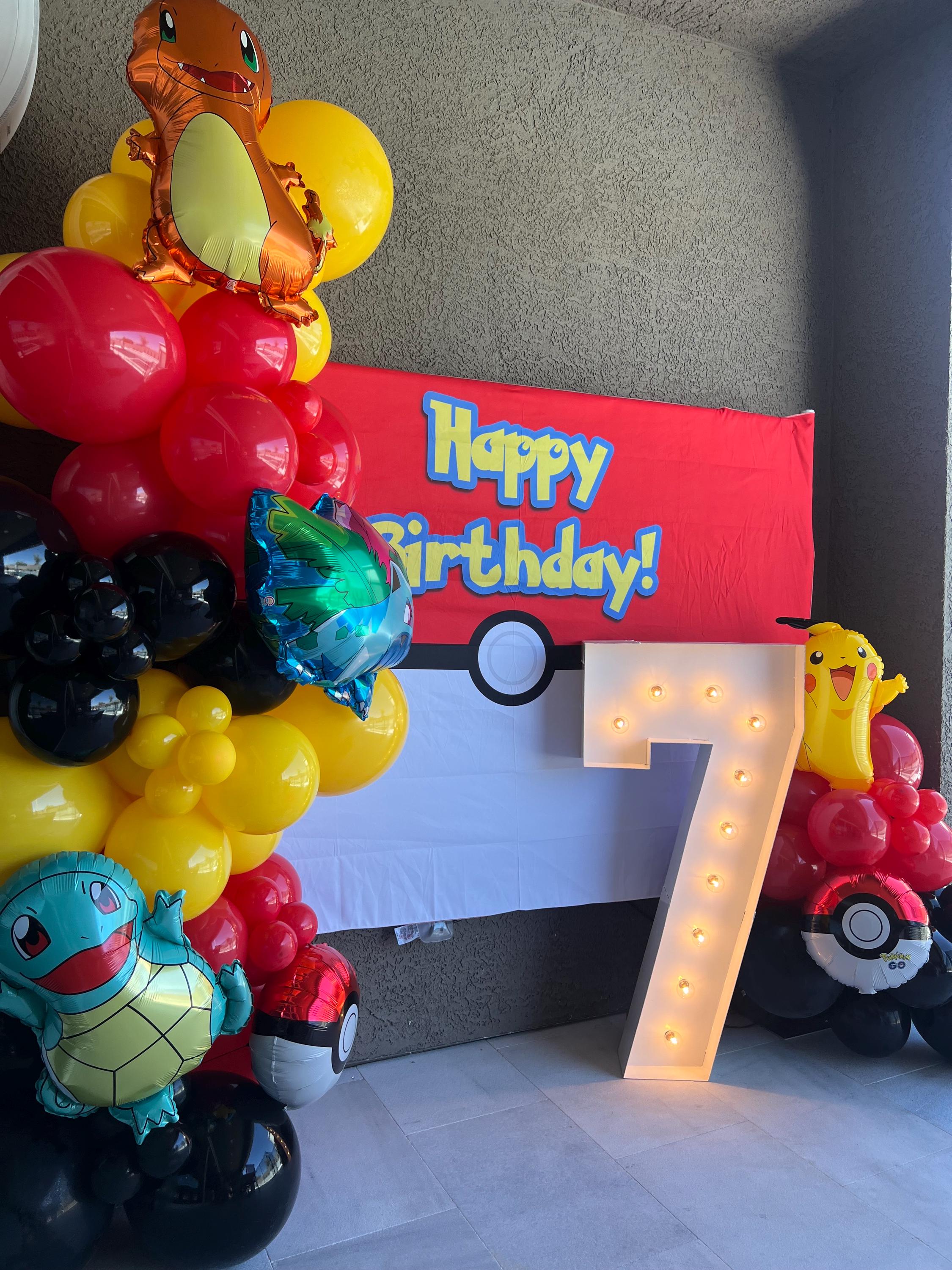 Pokemon Birthday Balloon Garland DIY Kit - Etsy