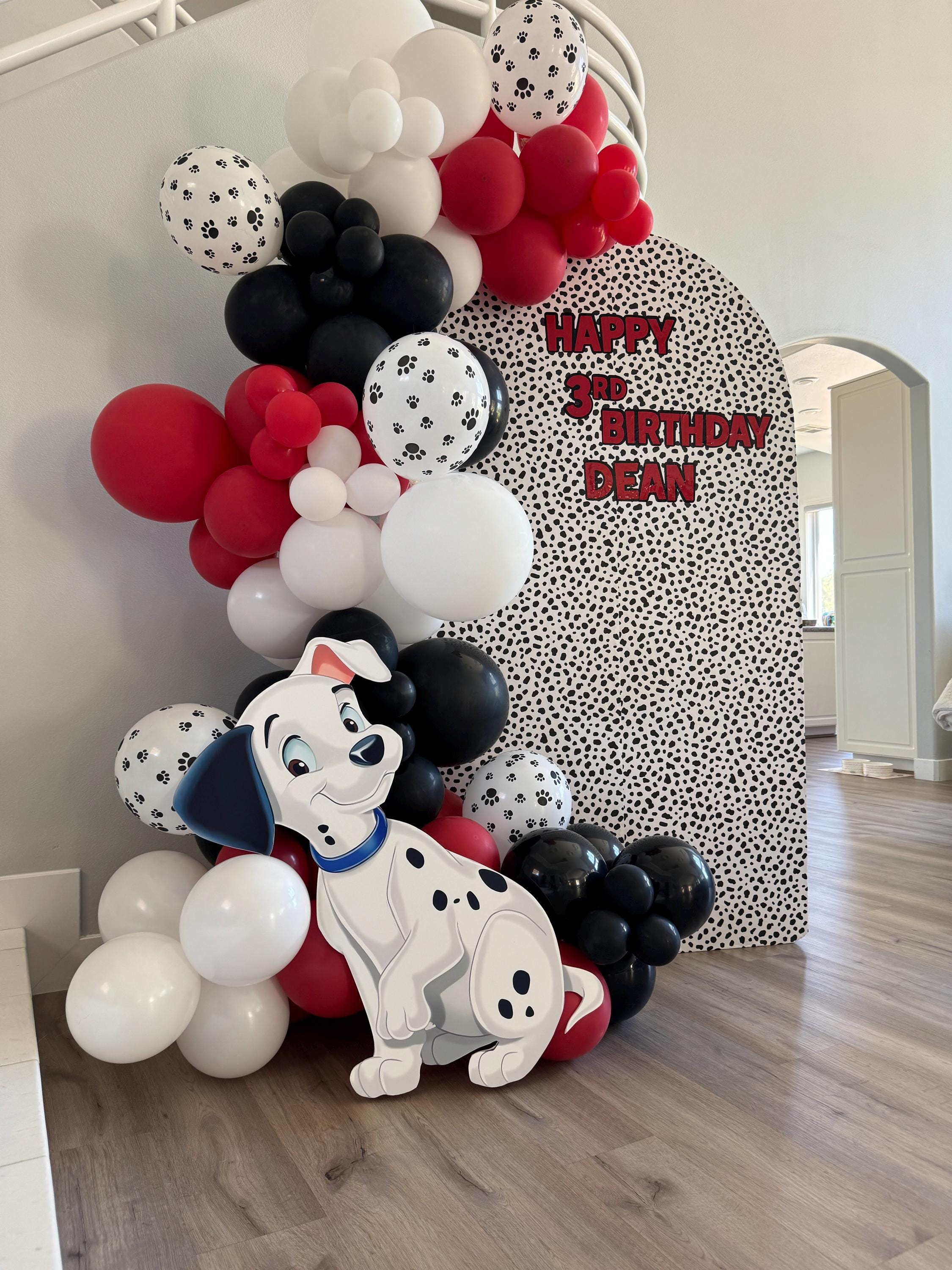 Dalmatian DIY Balloon Kit, 101 Dalmatian Balloons, Dalmatian Party ...