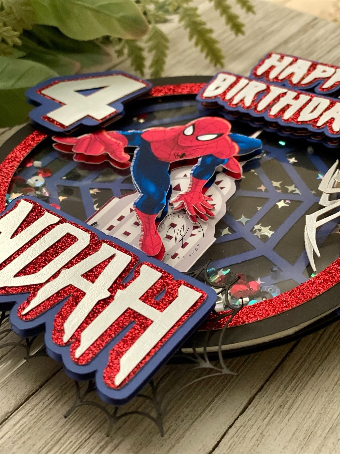Spiderman Cake Topper Spider-man Cake Topper LED Cake - Etsy