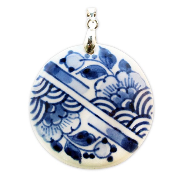 Delft Blue Necklace - Etsy
