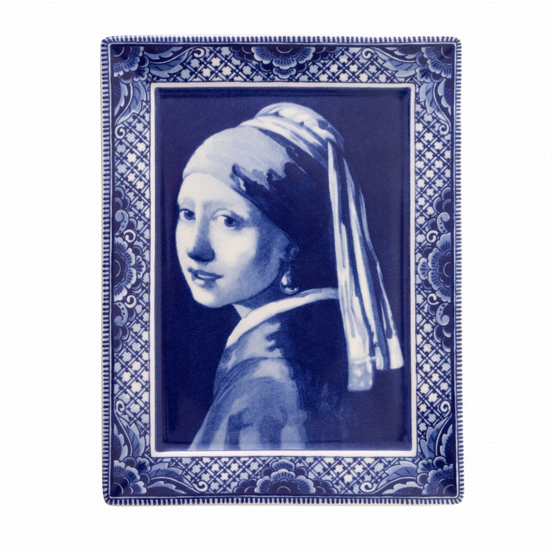 Royal Delft Blue TWO Handmade Blueware Plates After Vermeer - Etsy