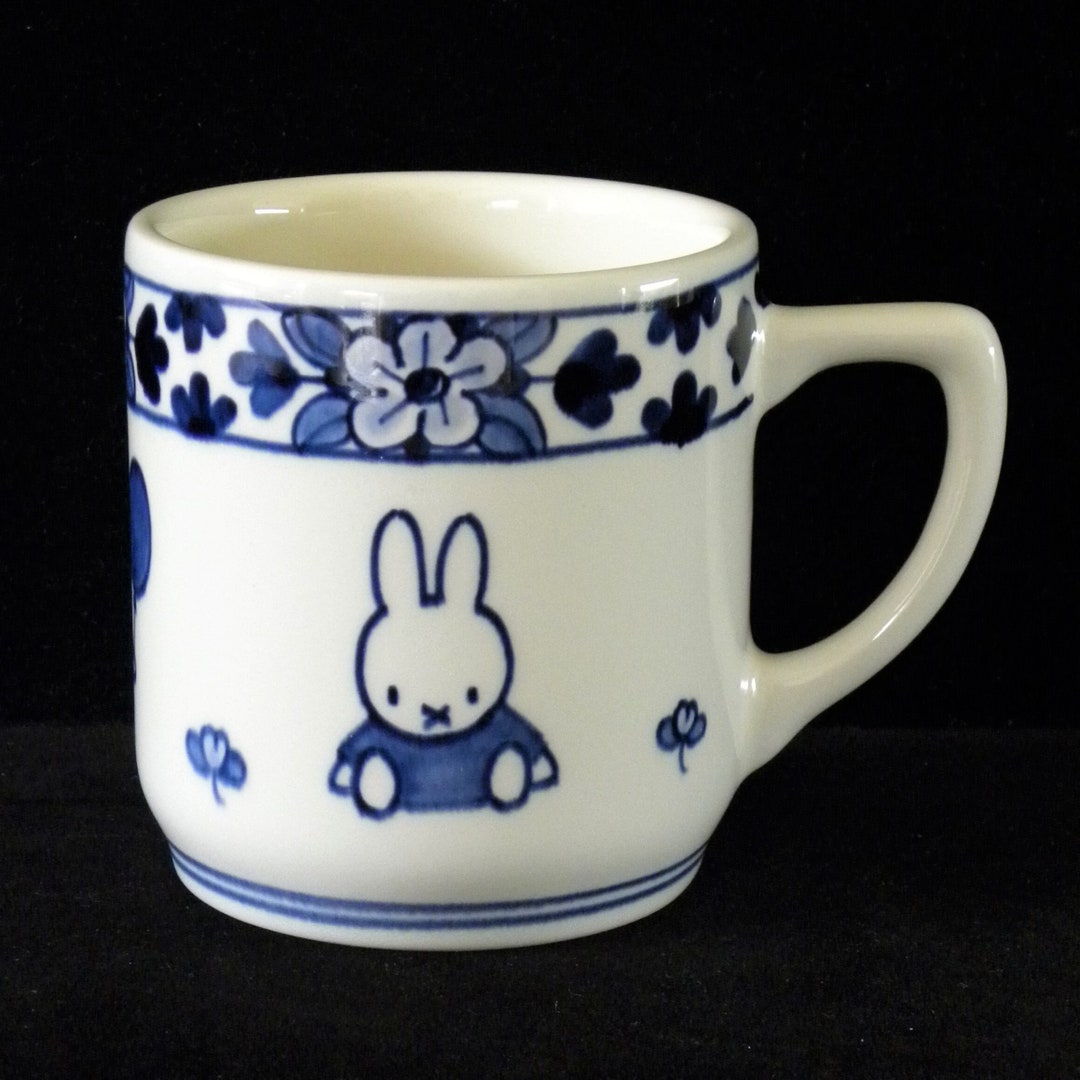 Royal Delft Blue Handpainted Miffy Mug porceleyne Fles, With Gift Box ...