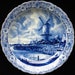 Royal Delft Blue Handpainted Cufflinks Round Windmill porceleyne Fles ...