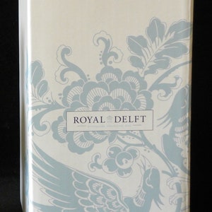 Royal Delft Blue Handpainted Cufflinks Square Floral Design - Etsy