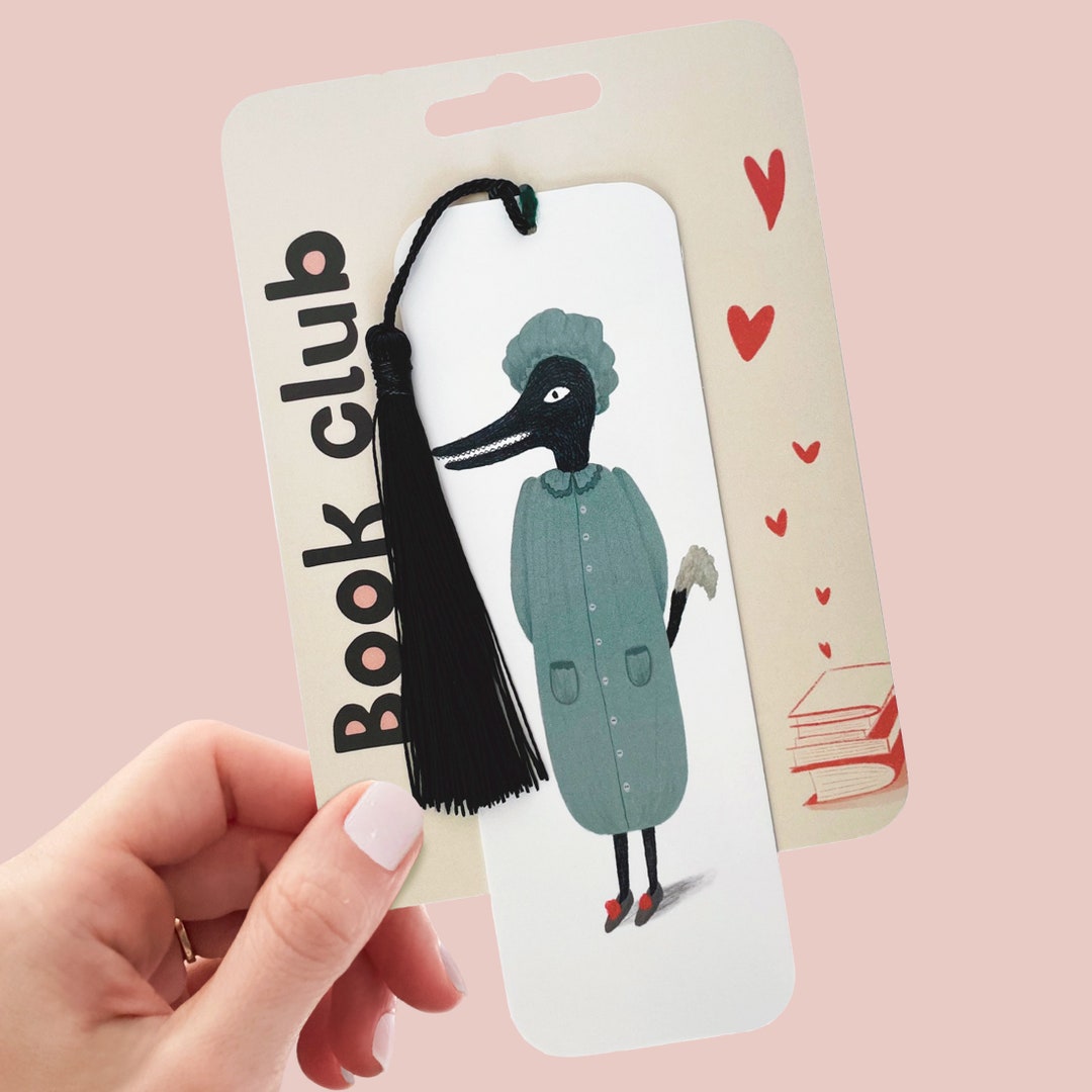 Wolf Granny Bookmark - Option of Tassel - Custom Gifts - Stationery ...