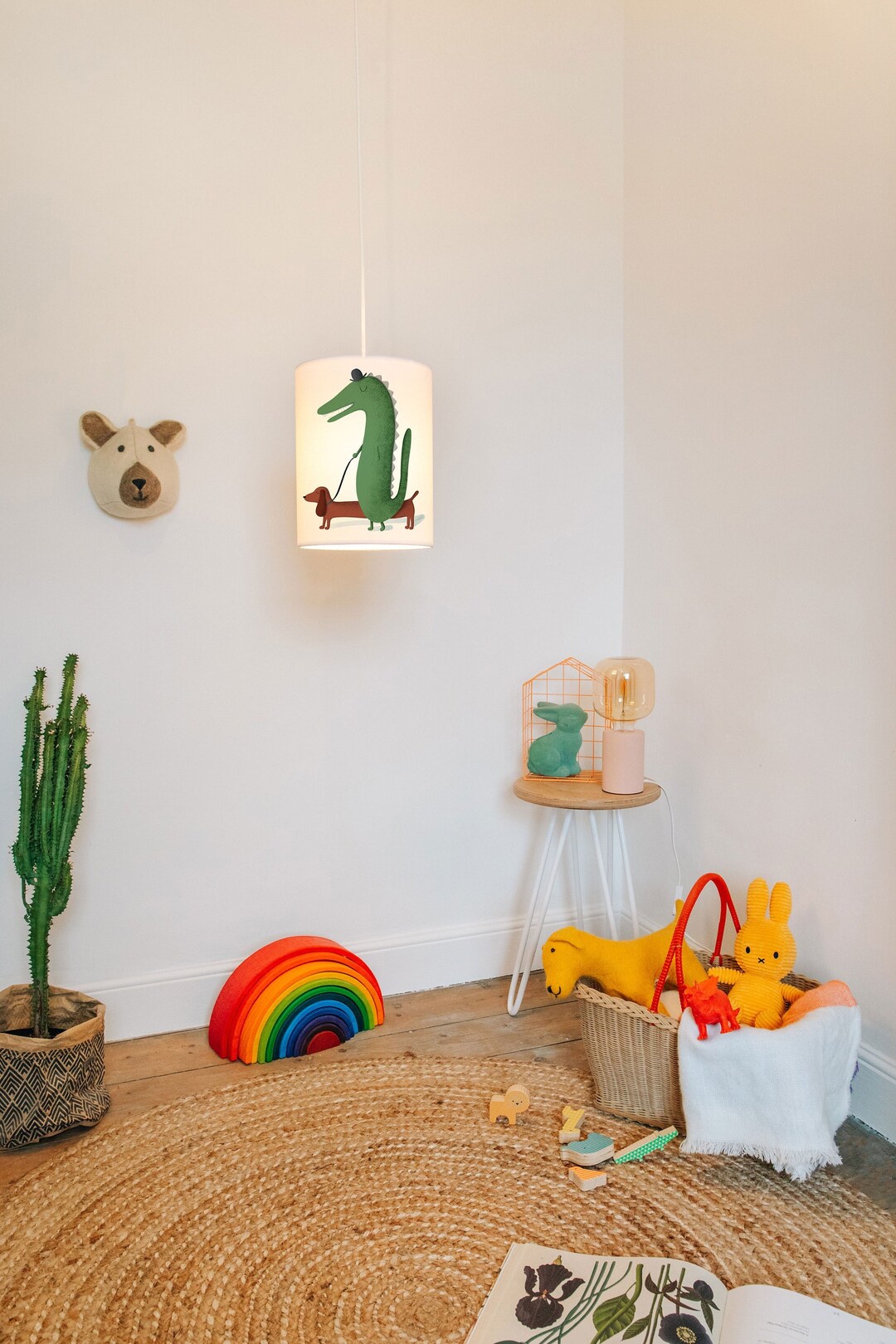 Crocodile and Dog Lampshade/ Ceiling Shade Animal Lamp Shade Handmade ...