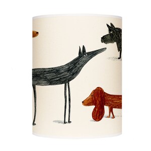 Dog Breeds Lampshade/ Ceiling Shade - Animal Lamp Shade - Handmade ...