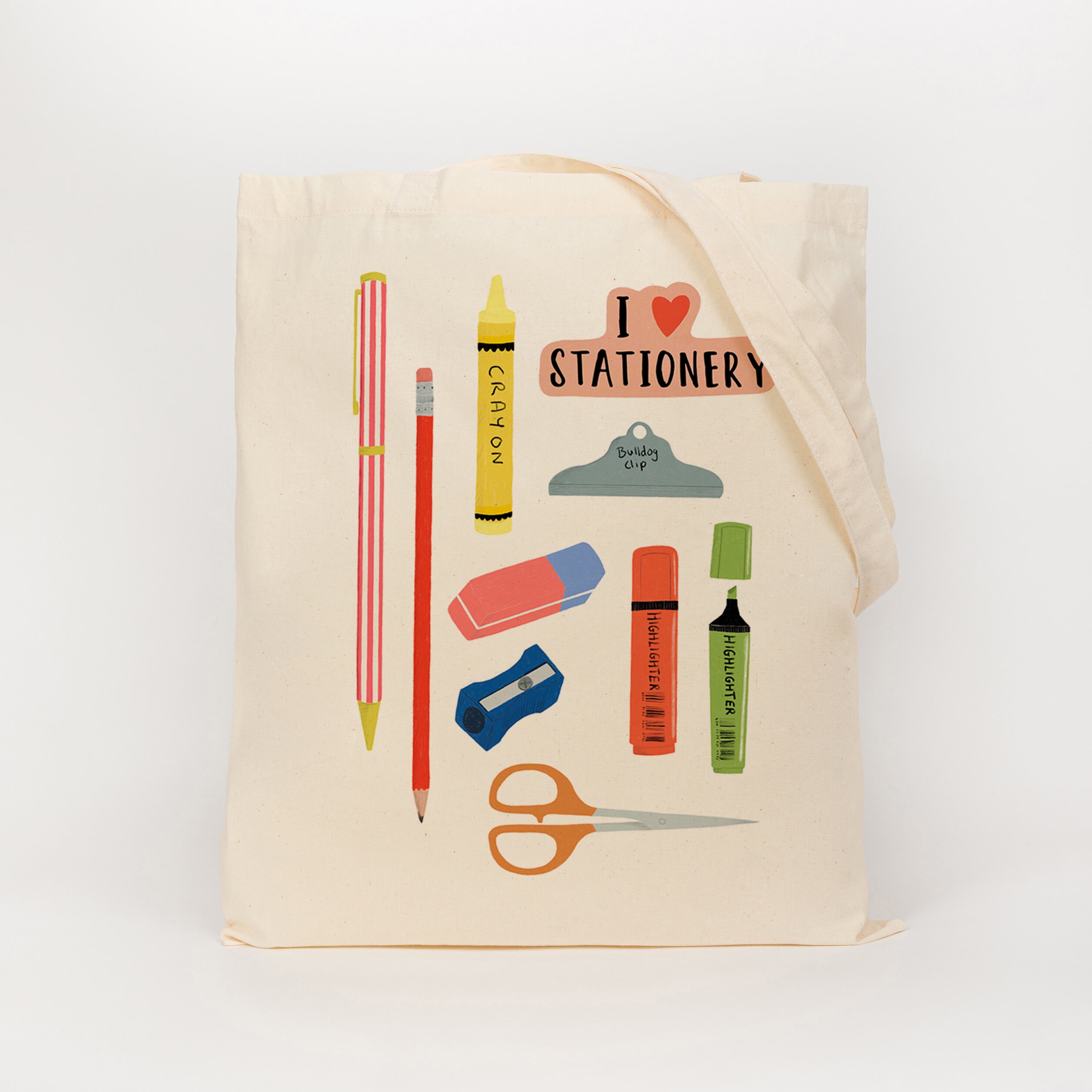 Stationery Tote Bag reusable Cotton Bag Shopping Bag Stationery Gifts ...
