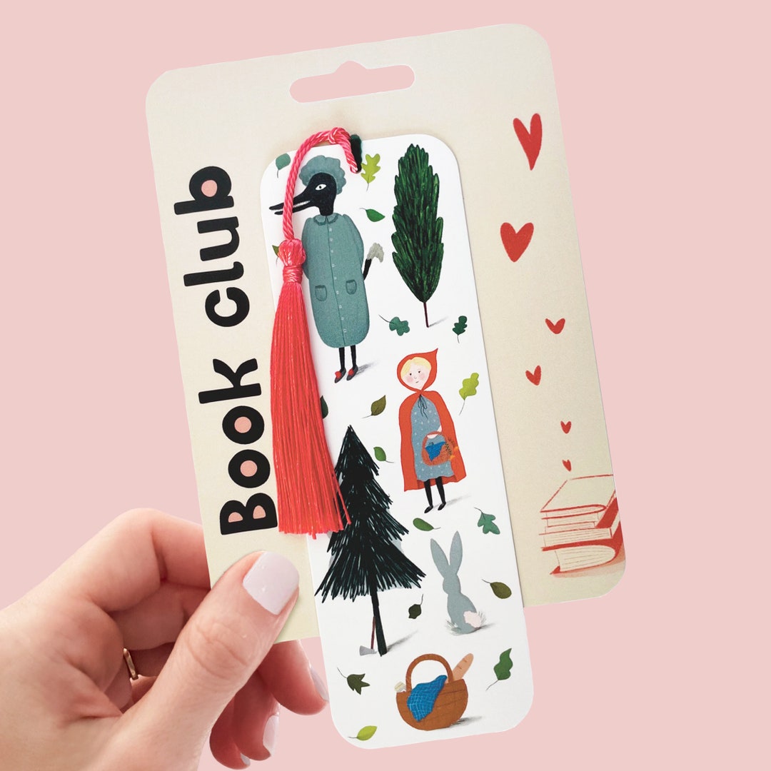 Little Red Riding Hood Bookmark - Option of Tassel - Custom Gifts ...