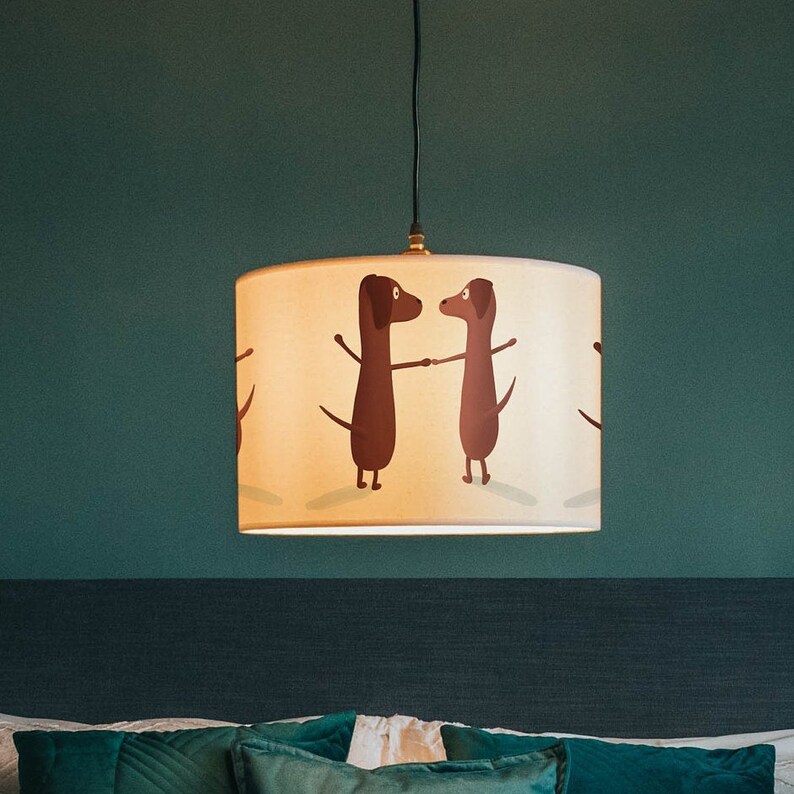 Dog Lampshade/ Ceiling Shade Animal Lamp Shade Handmade - Etsy