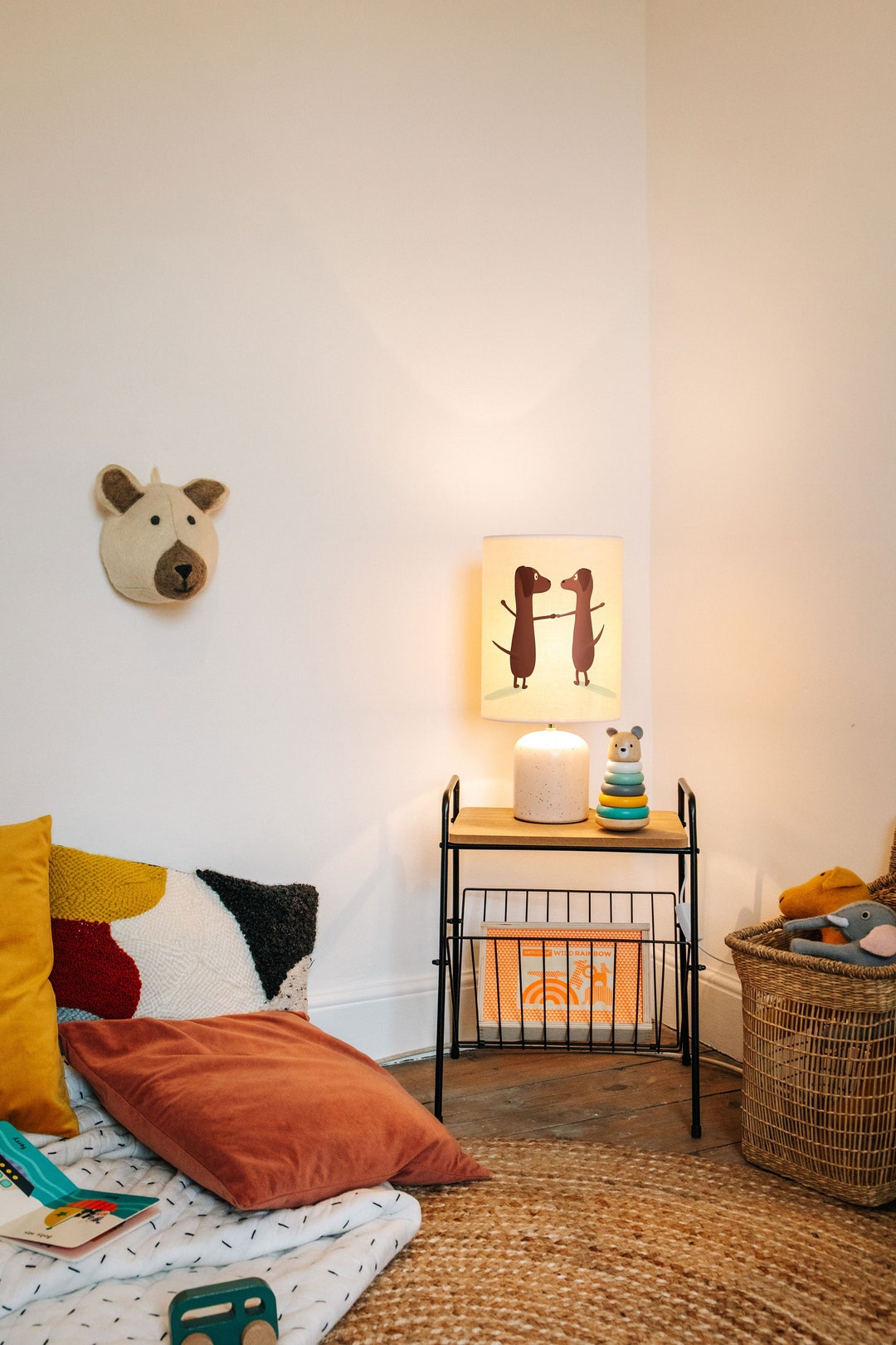 Dogs Lampshade/ Ceiling Shade - Animal Lamp Shade - Handmade Lampshade ...