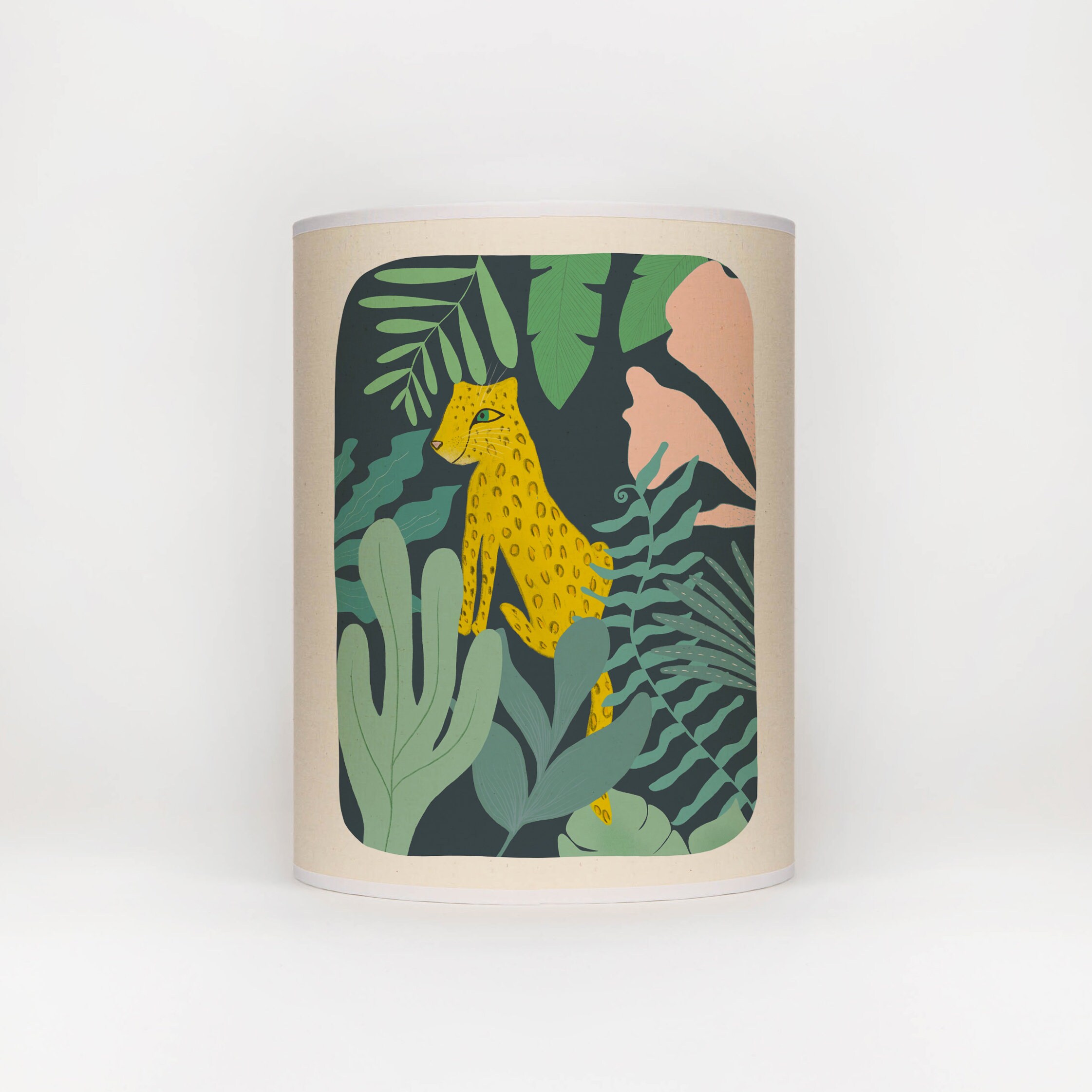 Cheetah Lampshade/ Ceiling Shade Animal Lamp Shade Lighting Illustrated ...