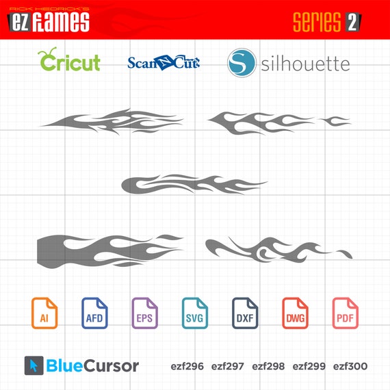 Flame Clipart SVG DXF Dwg EPS Ai Affinity Vector Files - Etsy Ireland