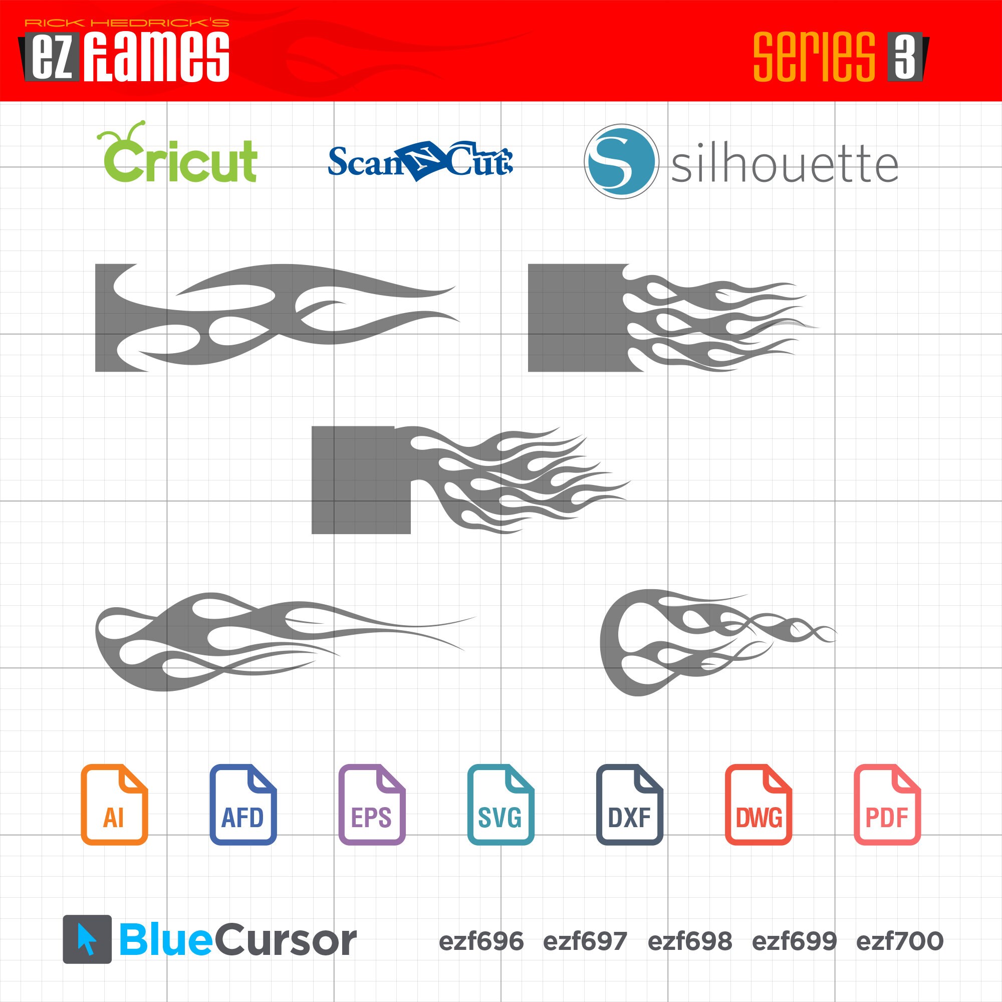 Flame Clipart SVG DXF Dwg EPS Ai Affinity Vector Files - Etsy