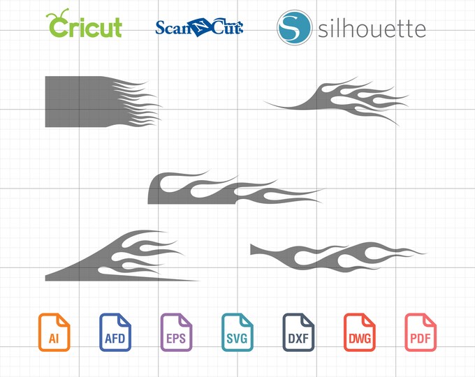 Flame Clipart, SVG, DXF, Dwg, EPS, Ai, Affinity, Vector Files for ...