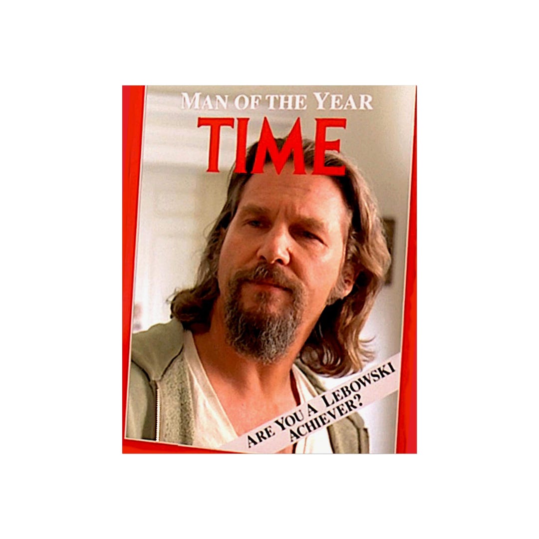 The Dude Poster: Man of the Year, Retro Film Art - Etsy