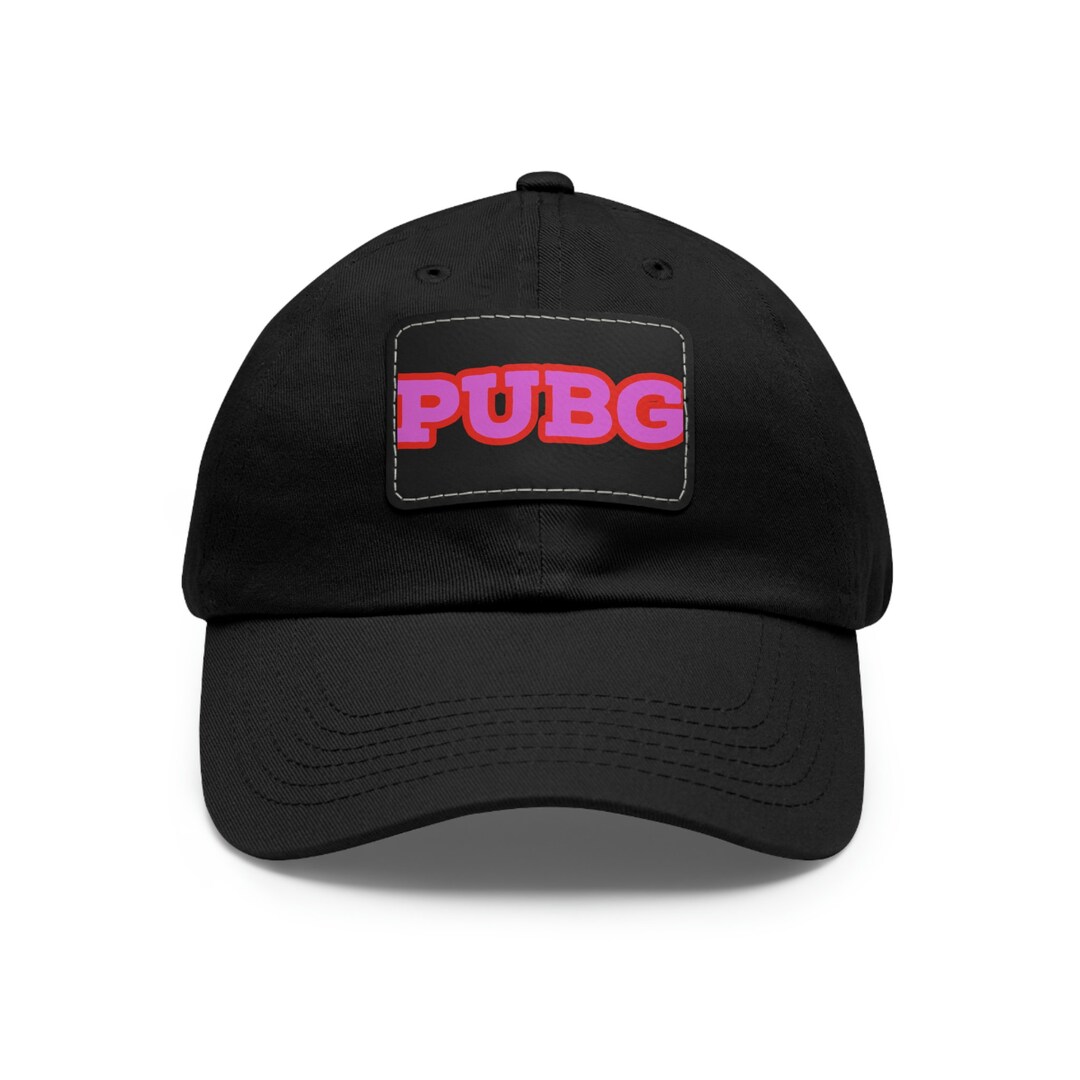 PUBG Cap With Leather Patch Pink - Etsy
