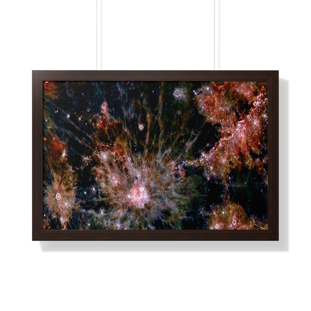 Aristarchus crater Framed Horizontal Poster - Etsy