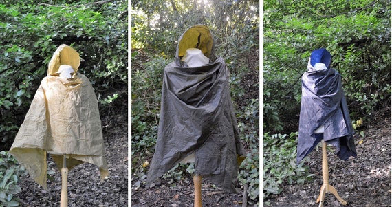 Waterproof Hooded Ranger Cloak Ruana Wrap Poncho Light - Etsy