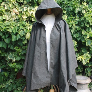 Waterproof Hooded Ranger Cloak, Ruana Wrap Poncho - Green, Medium ...
