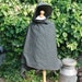 Waterproof Hooded Ranger Cloak, Ruana Wrap Poncho - Green, Medium ...