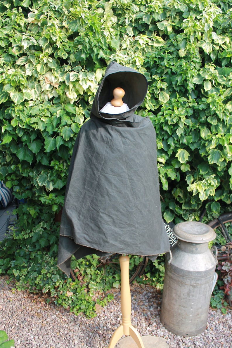 Waterproof Hooded Ranger Cloak Ruana Wrap Poncho Green - Etsy