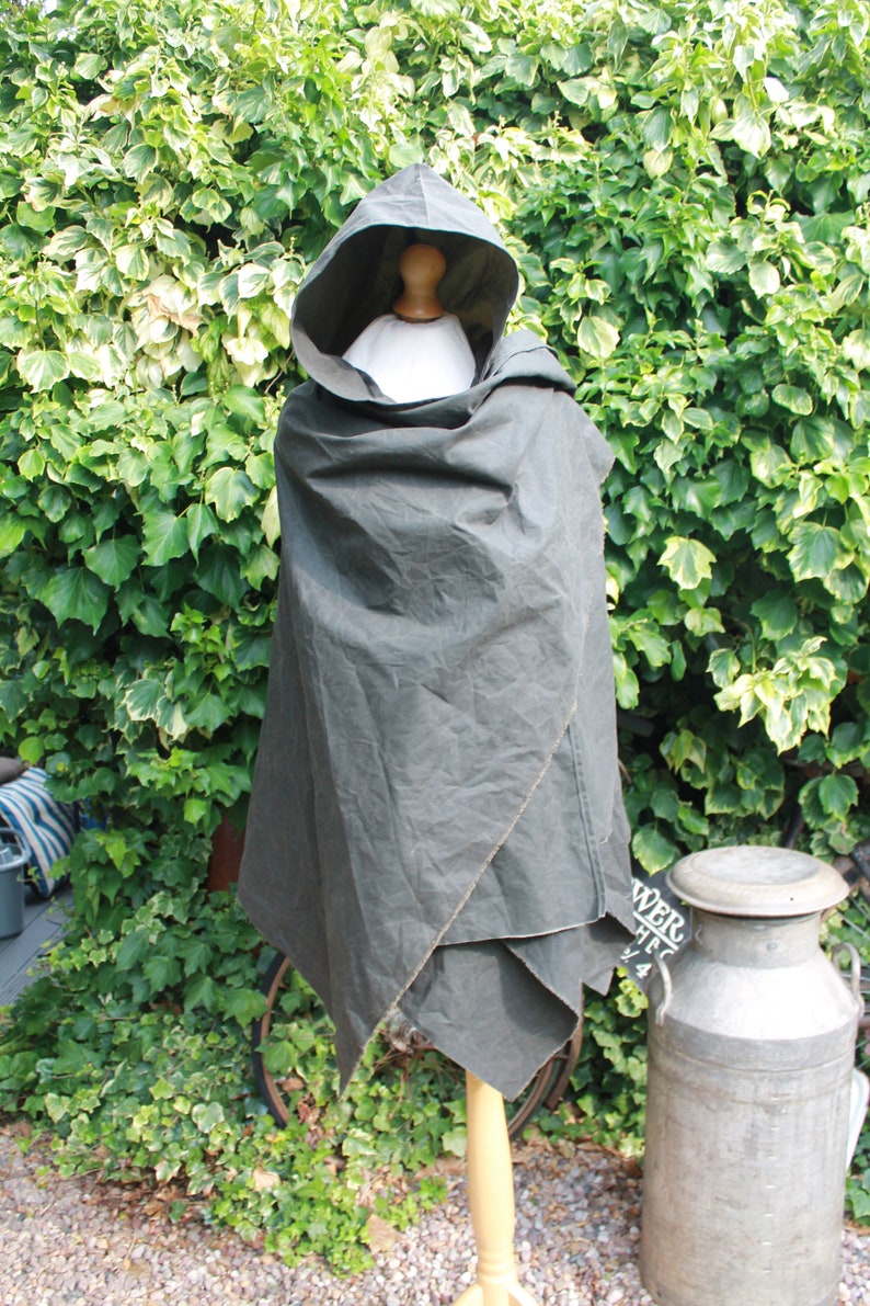 Waterproof Hooded Ranger Cloak Ruana Wrap Poncho Green - Etsy