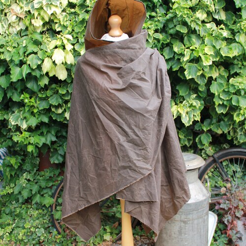 Waterproof Hooded Ranger Cloak Ruana Wrap Poncho Green - Etsy
