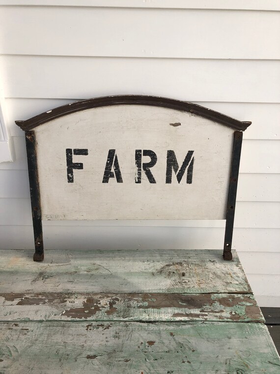 The Most Fabulous Old Rustic farm Sign Salvaged - Etsy