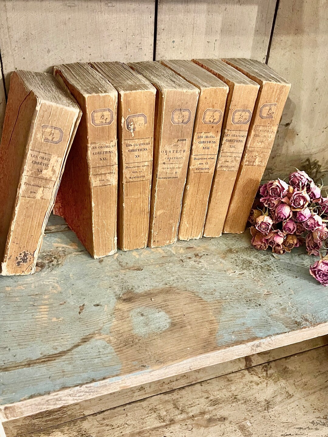 RARE 200 + Year Old Paris Library of Christianity Volume Books Paris ...