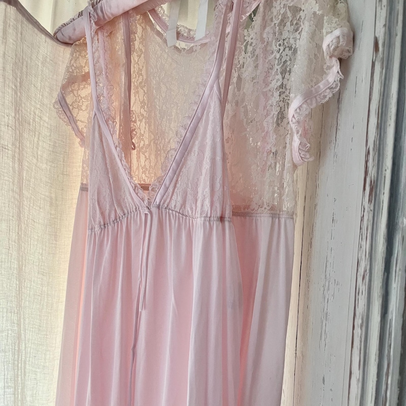 60';;s Pink Gown - Etsy