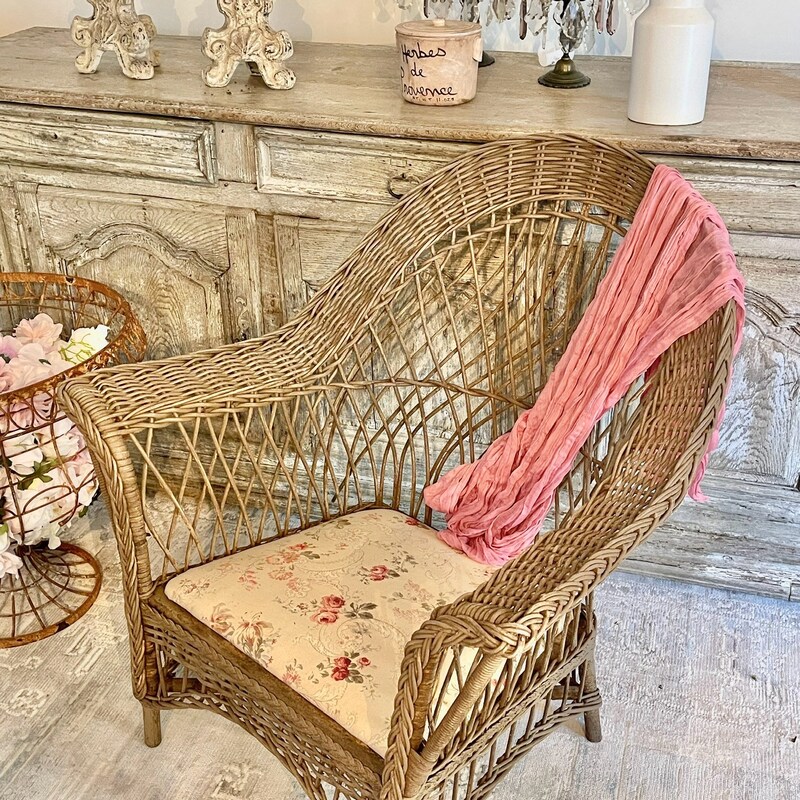 Antique Wicker Furniture - Etsy