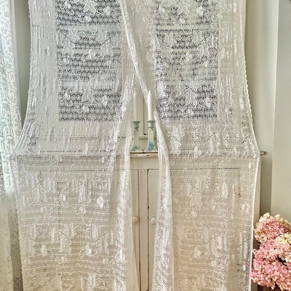 French Lace Curtains - Etsy