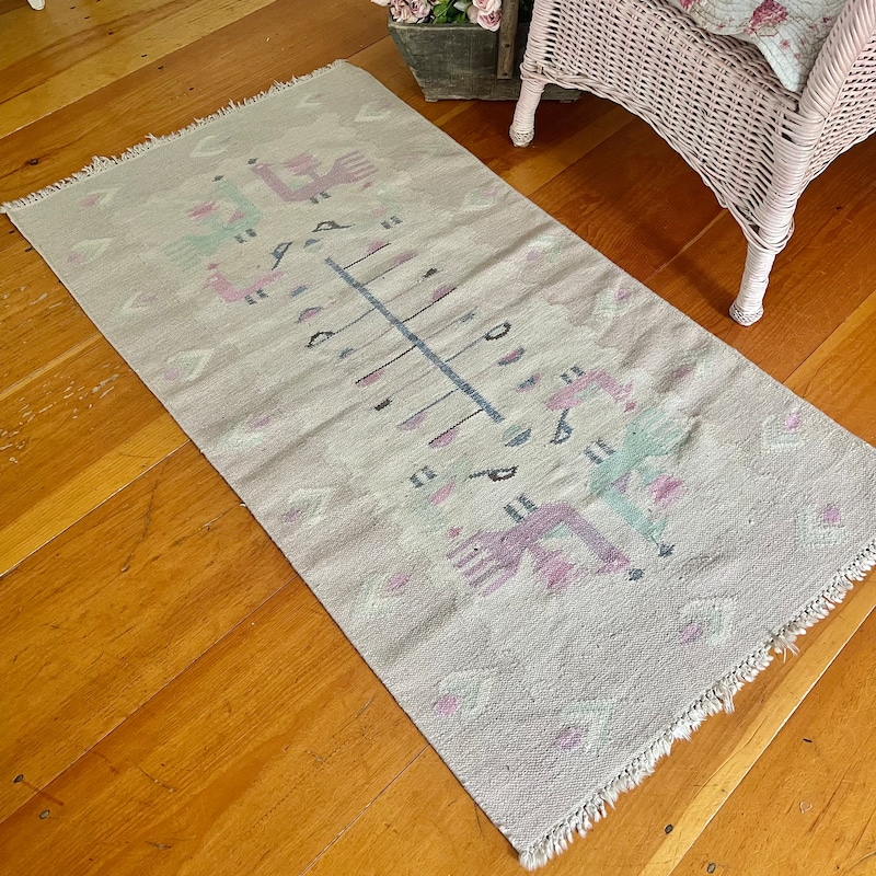 Shabby Chic Rug - Etsy